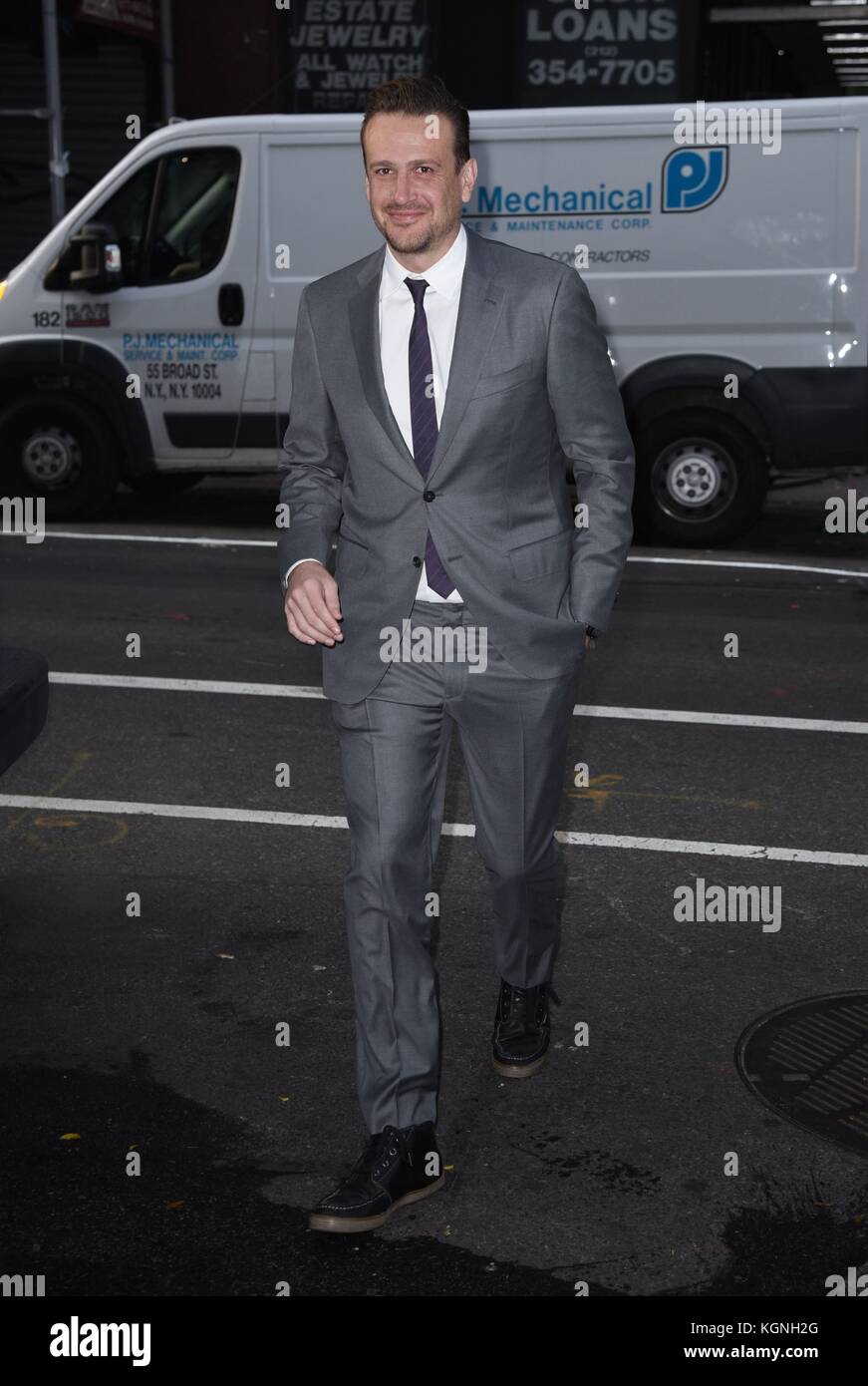 New York, NY, USA. 9th Nov, 2017. Jason Segel, seen at the Today Show ...