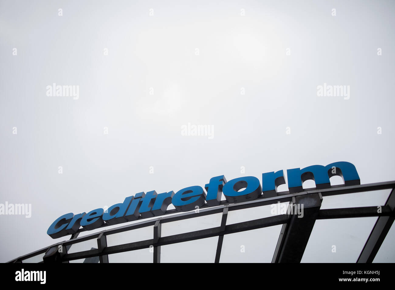 View of the headquarters of Credireform in Neuss, Germany, 9 November ...