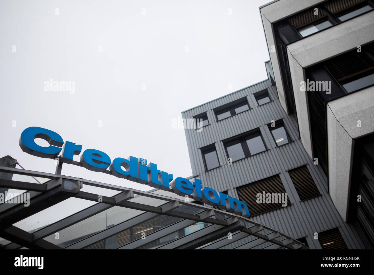 View of the headquarters of Credireform in Neuss, Germany, 9 November ...