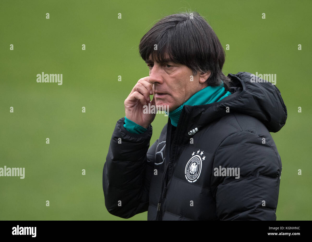 Berlin, Germany. 9th Nov, 2017. Coach Jogi Loew, photographed during a ...