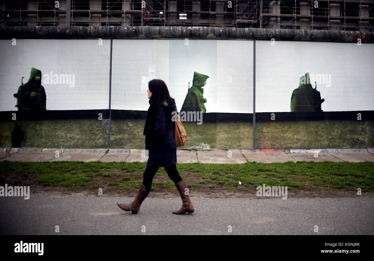 View of the installation 'Beyond the Wall' at the West Side Gallery in ...
