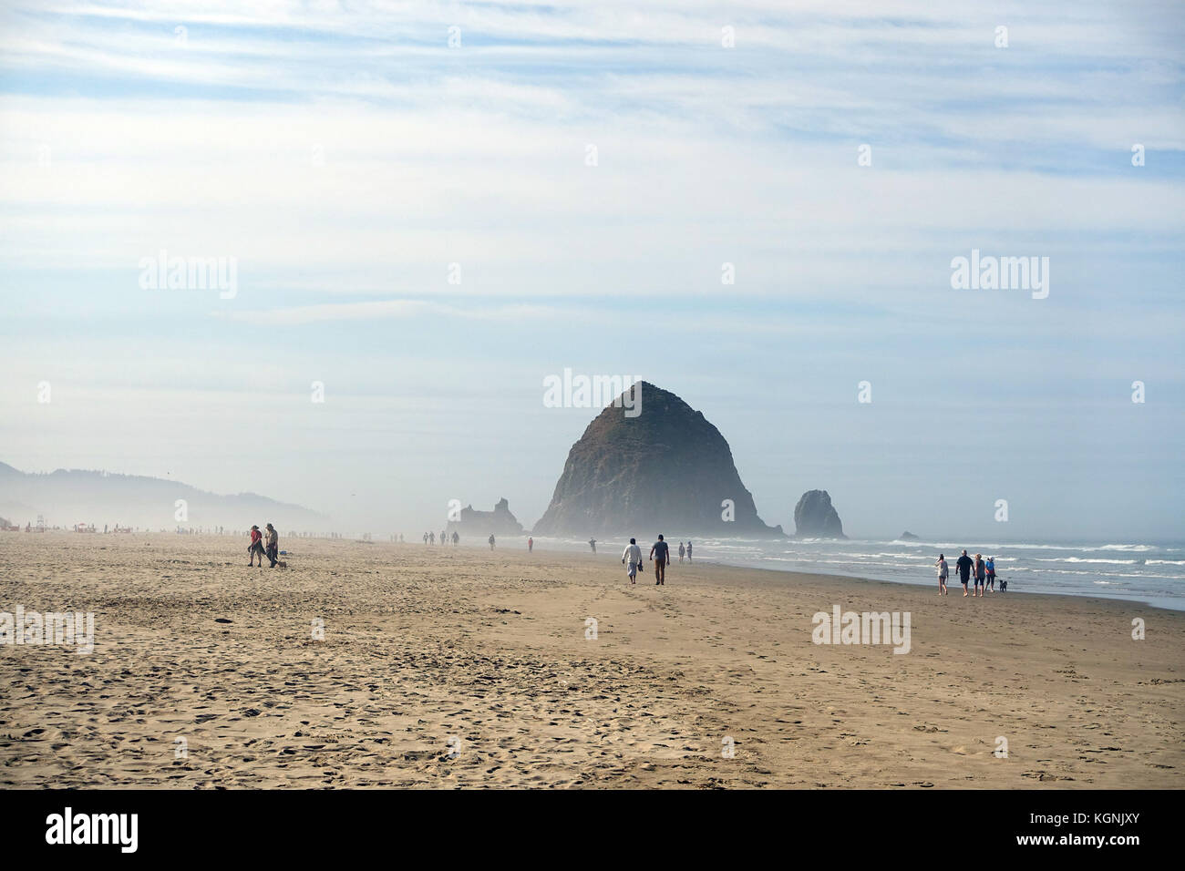 Cannon Beach, USA. 3rd Sep, 2017. View of the Haystack Rock at the ...