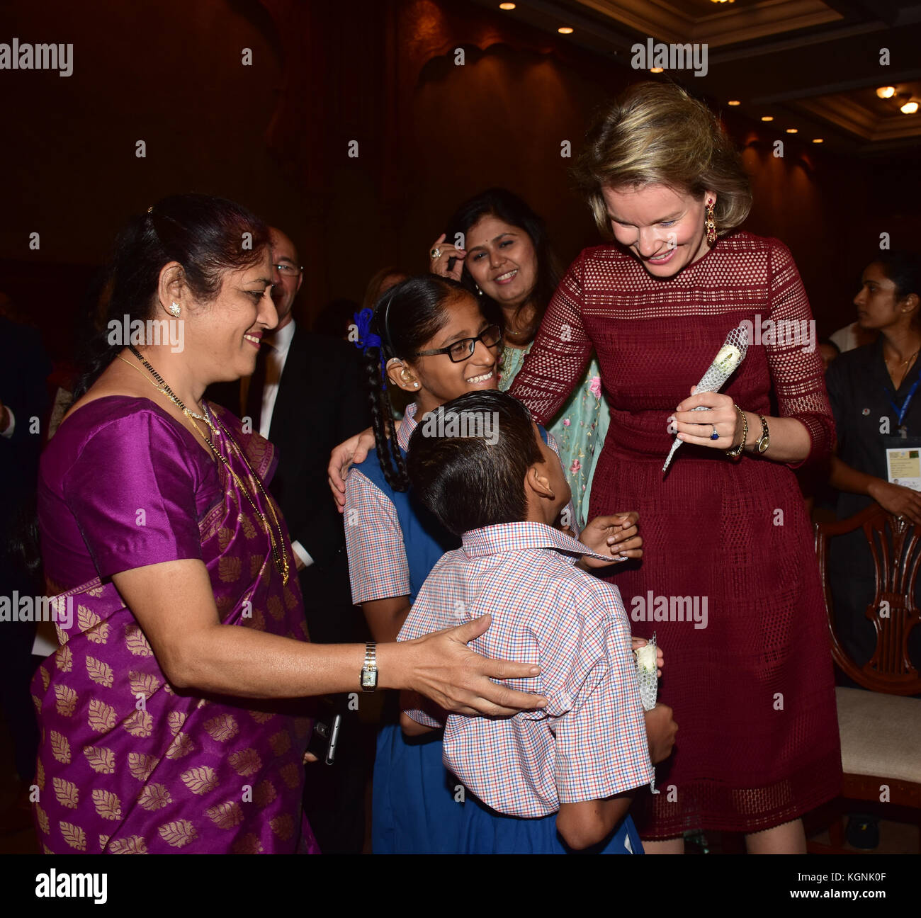 Mumbai, India. 09th Nov, 2017. Her Majesty The Queen of Belgium ...