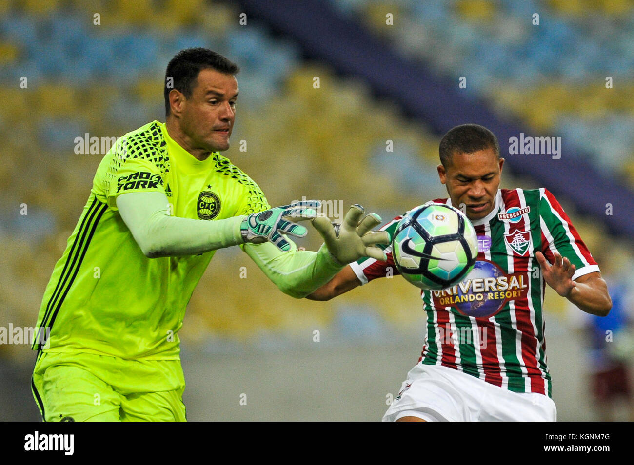 Rio De Janeiro, Brazil. 09th Nov, 2017. Wellington Silva during ...