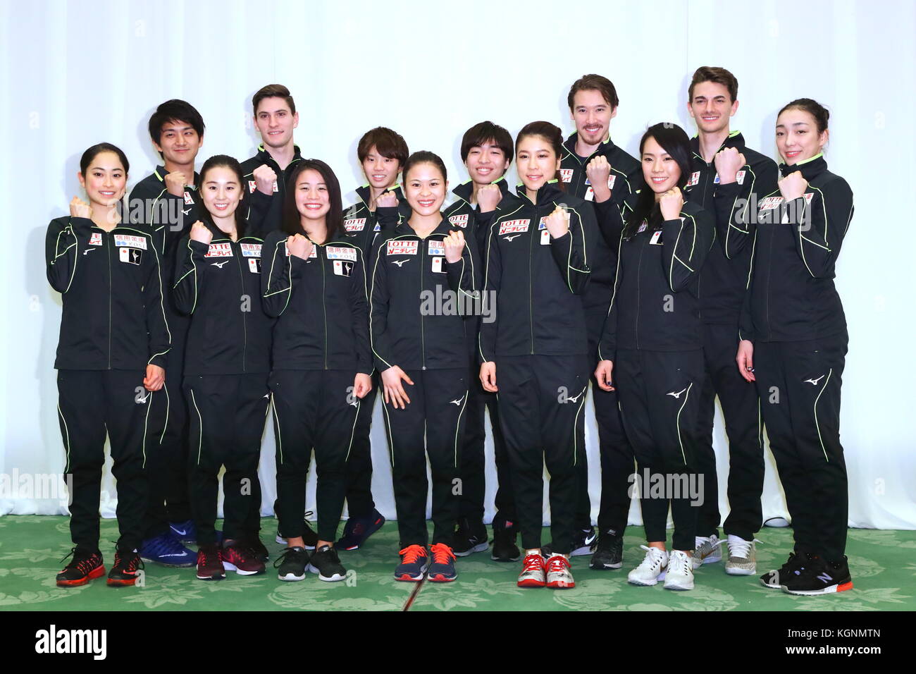 Osaka, Japan. 9th Nov, 2017. (L-R) Miu Suzaki & Ryuichi Kihara, Sumire ...