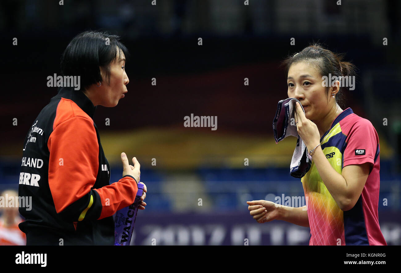 Magdeburg, Germany. 10th Nov, 2017. Table tennis: German Open in ...