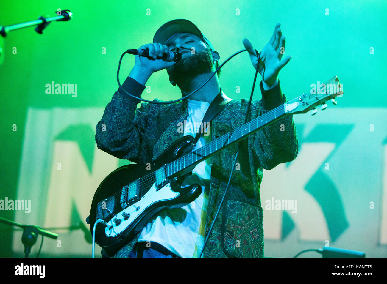 Milan, Italy. 10th Nov, 2017. The American singer-songwriter NICK HAKIM ...