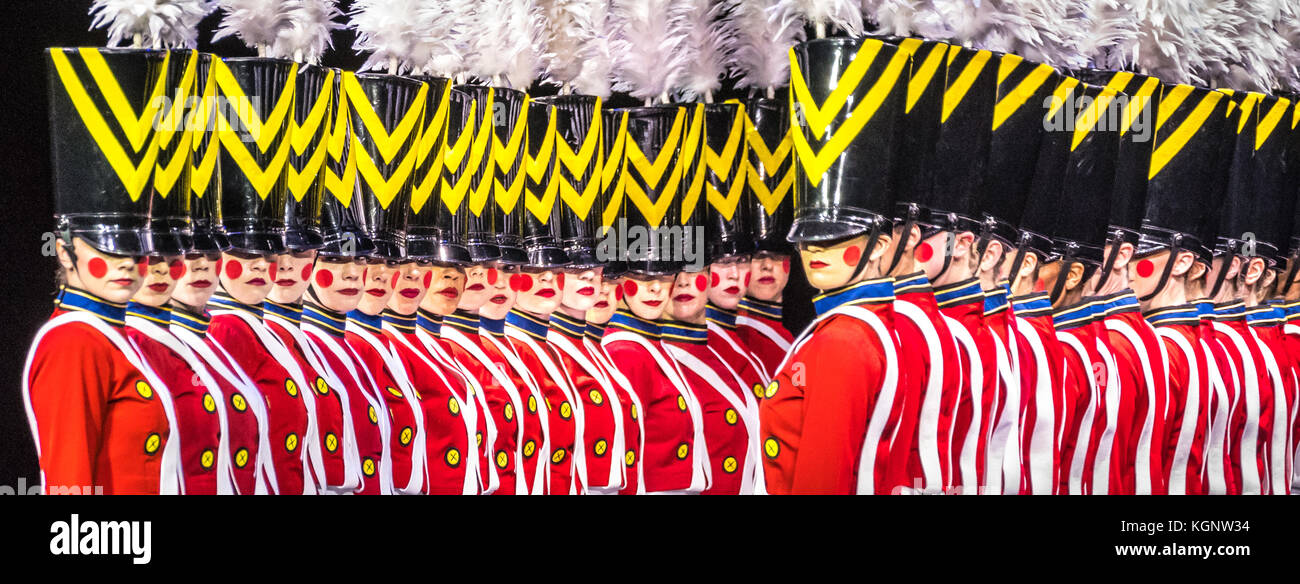 New York, USA, 10 Nov 2017. The Radio City Rockettes.perform the ...