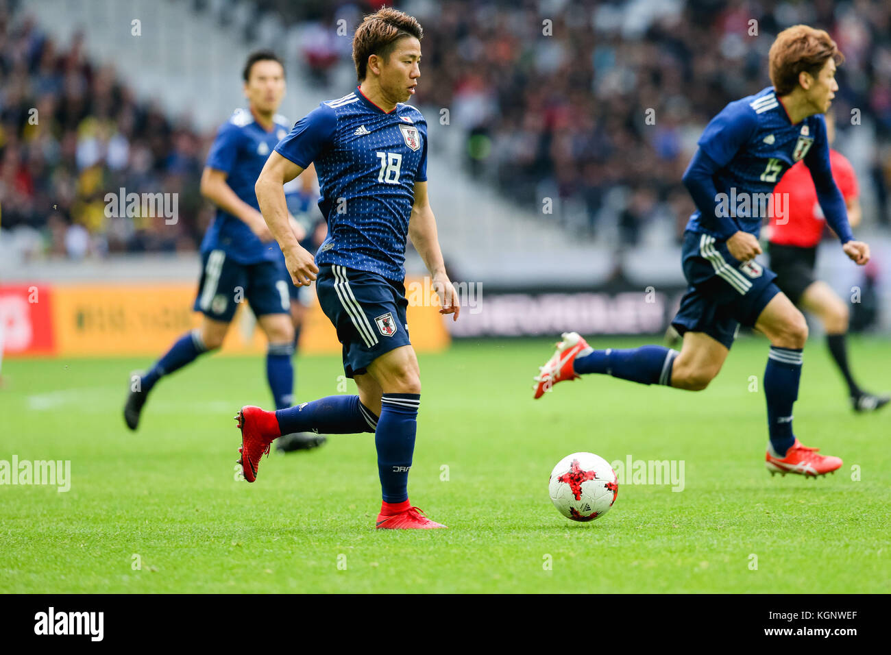Lille, France. 10th Nov, 2017. Takuma Asano (JPN) Football/Soccer ...
