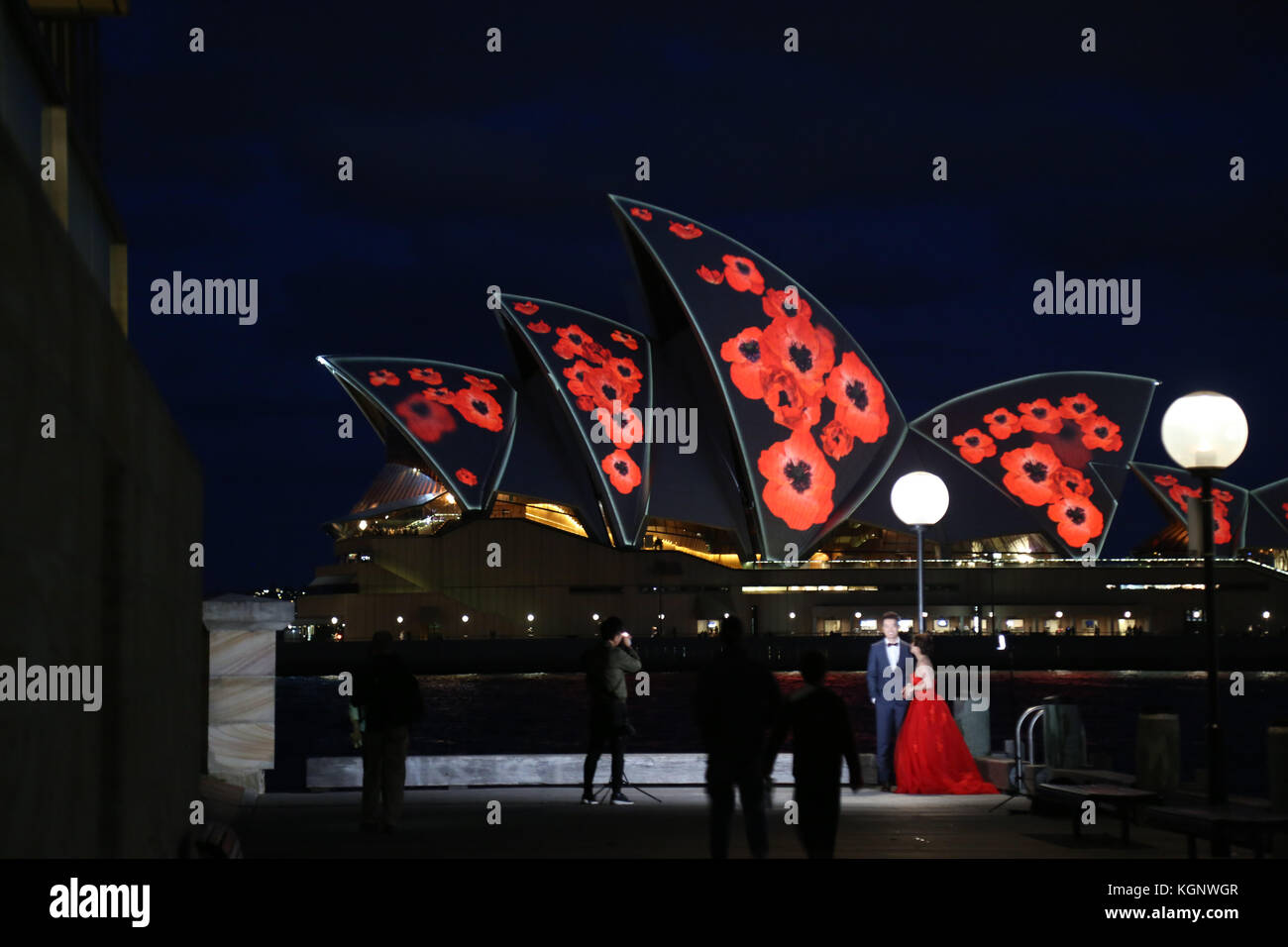 Sydney, Australia. 11th Nov, 2017. The sails of the Sydney Opera House ...