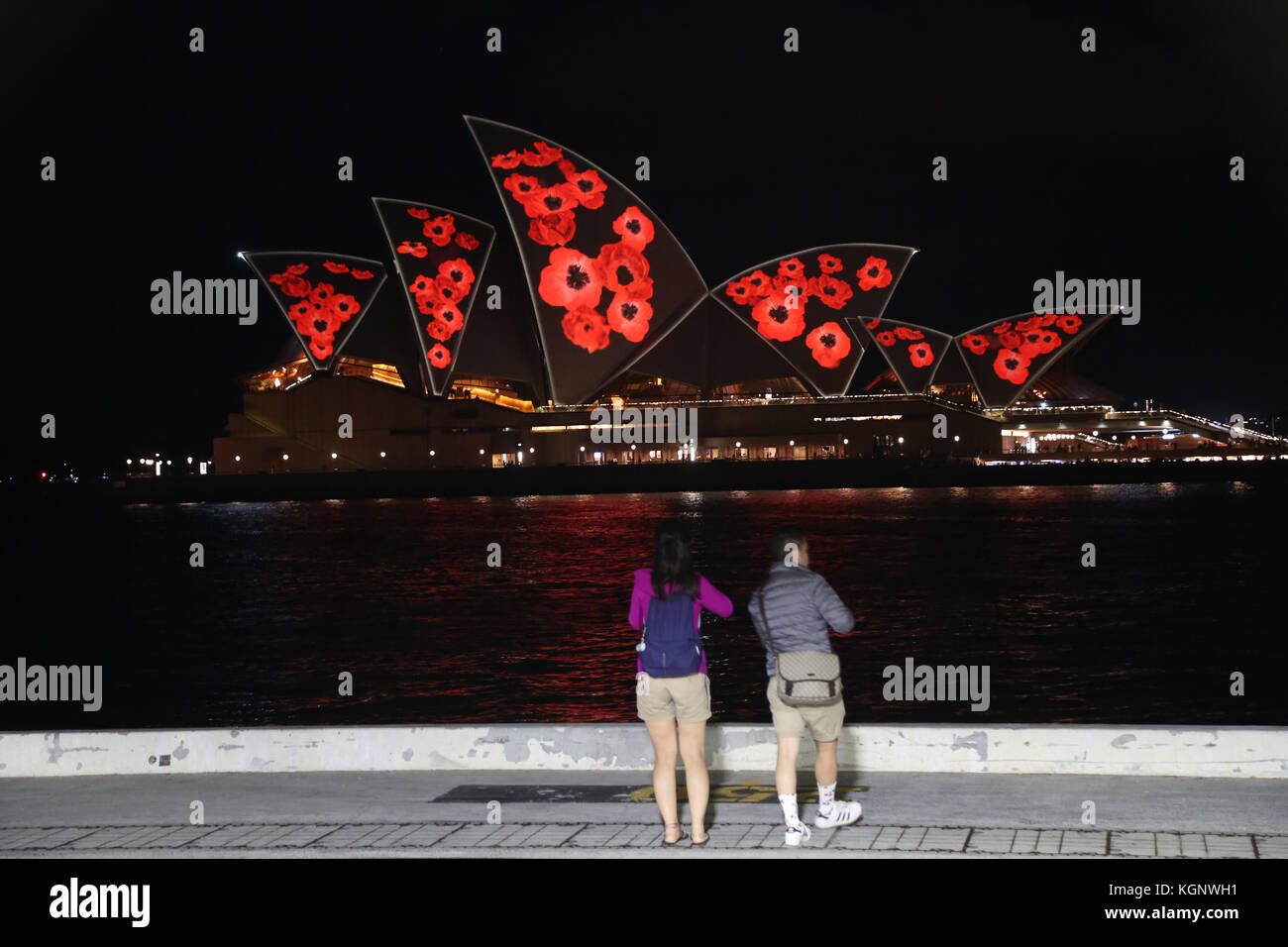 Sydney, Australia. 11th Nov, 2017. The sails of the Sydney Opera House ...