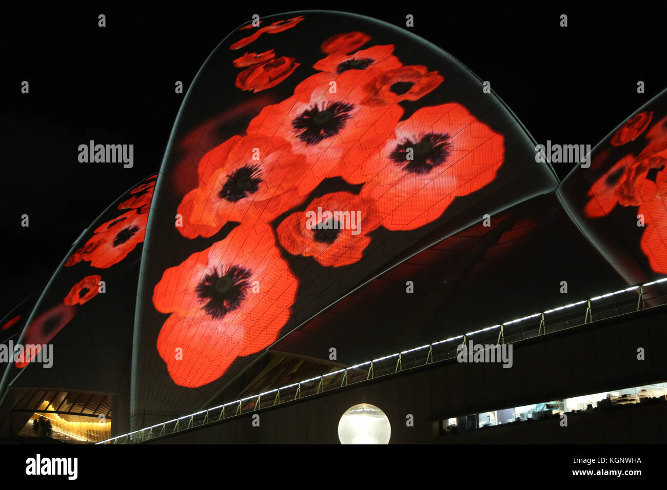 Sydney, Australia. 11th Nov, 2017. The sails of the Sydney Opera House ...
