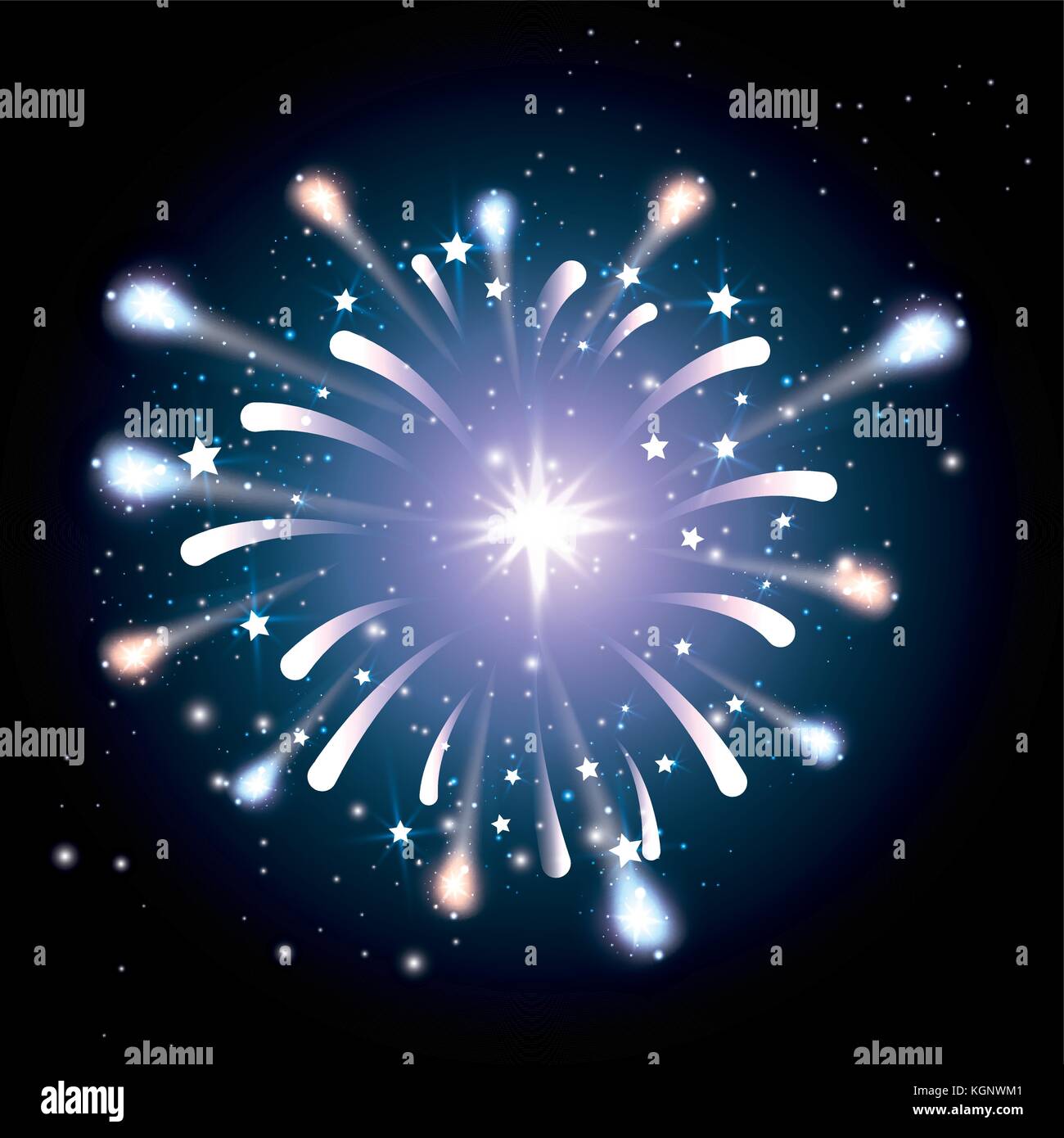 brightly colorful fireworks background vector illustration graphic ...