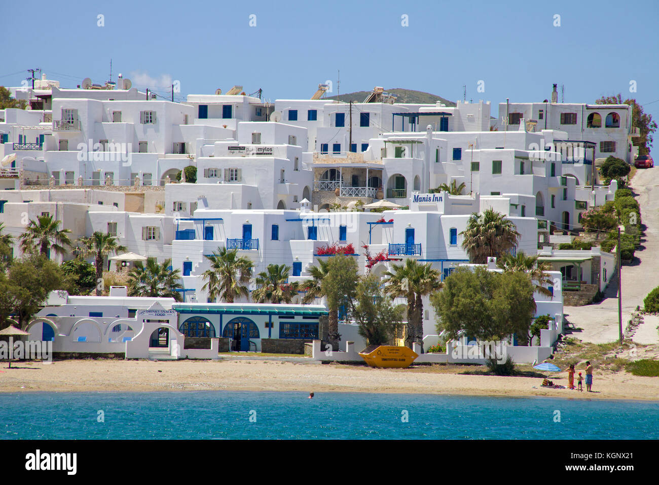 Beach naoussa strand hi-res stock photography and images - Alamy