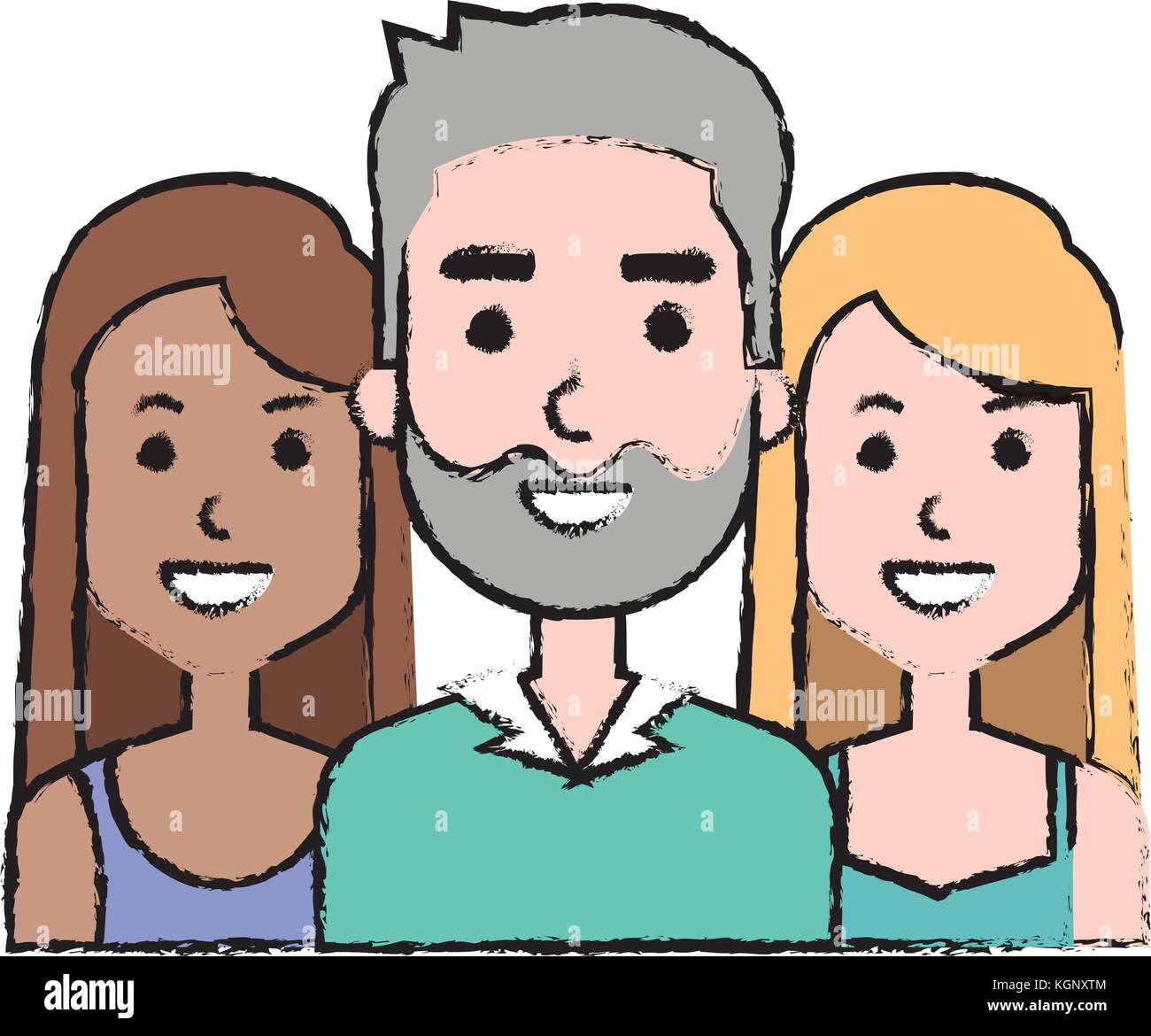 group of persons avatars characters vector illustration design Stock ...