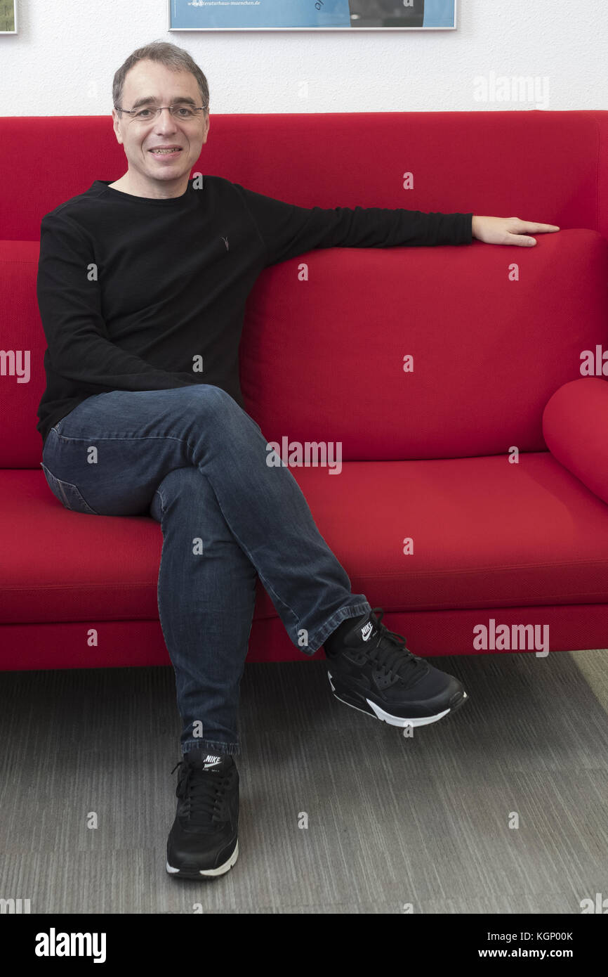 German writer David Safier poses during the presentation of his latest ...