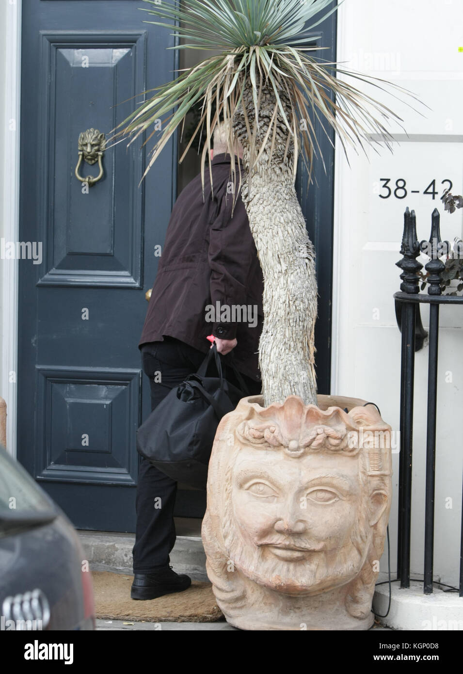 Boris Becker leaving home and arriving at South Kensington Private ...