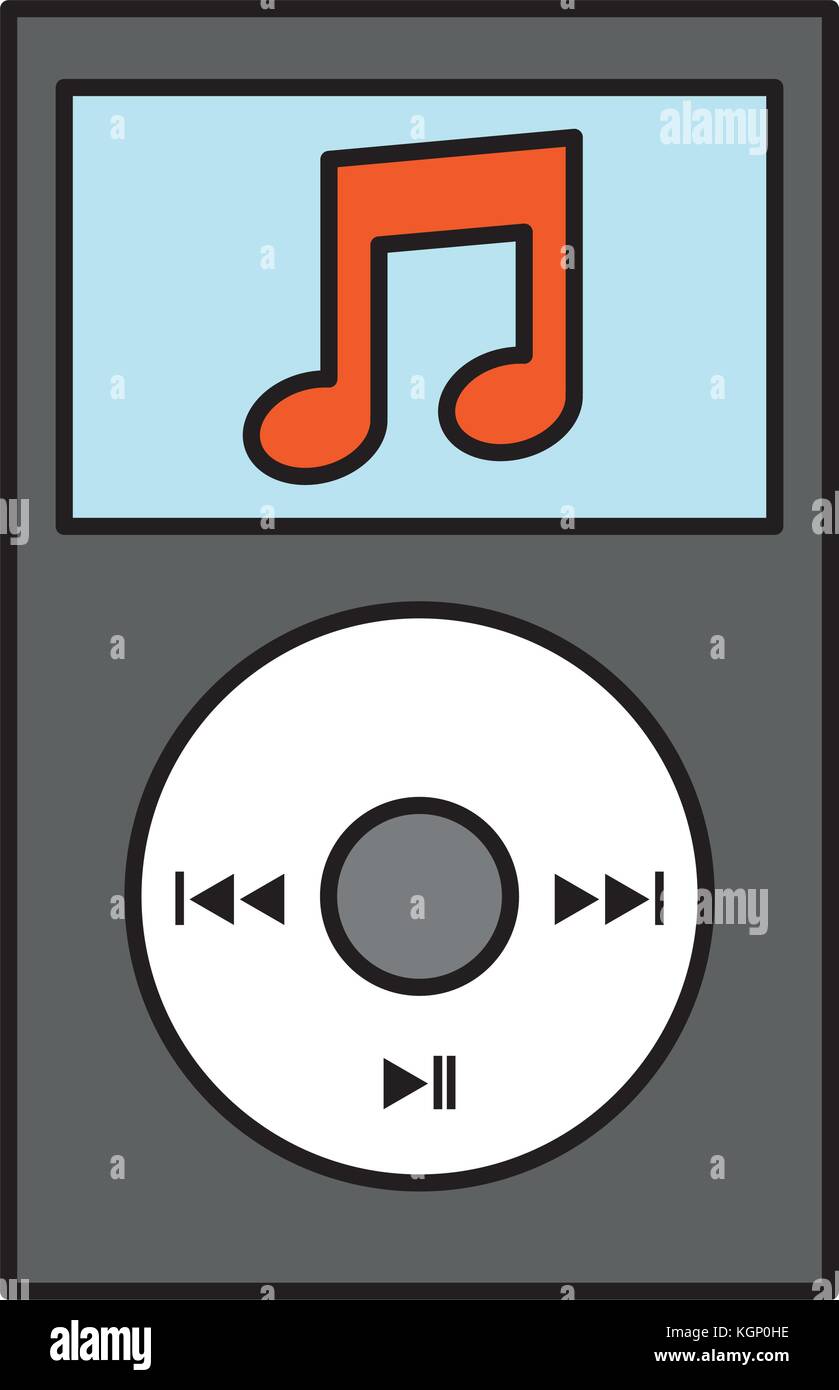 mp3 player music device vector illustration design Stock Vector Image ...