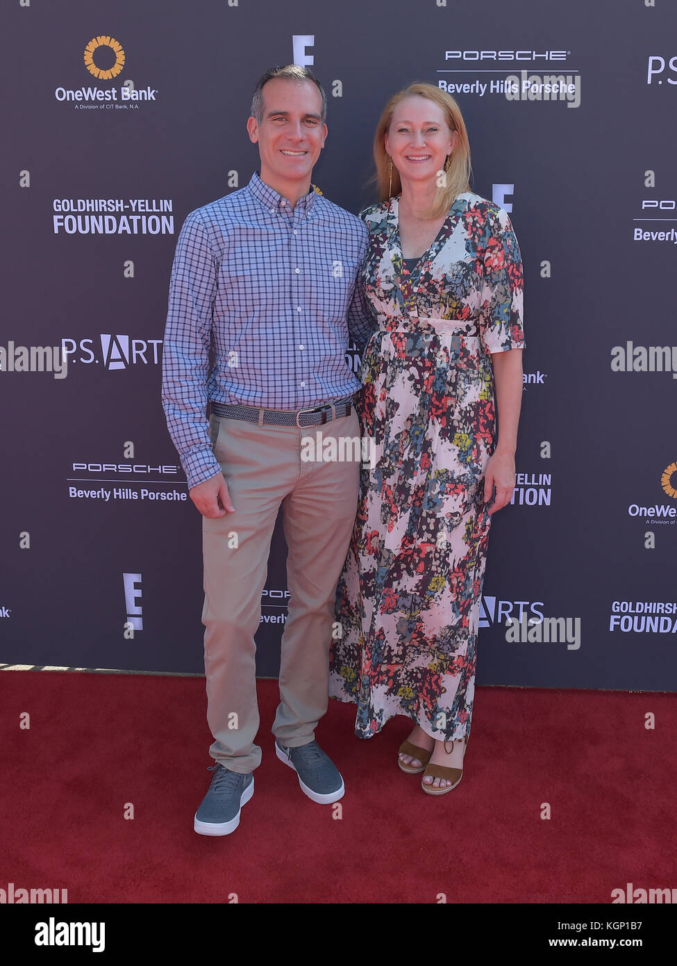 Eric garcetti and amy wakeland hi-res stock photography and images - Alamy