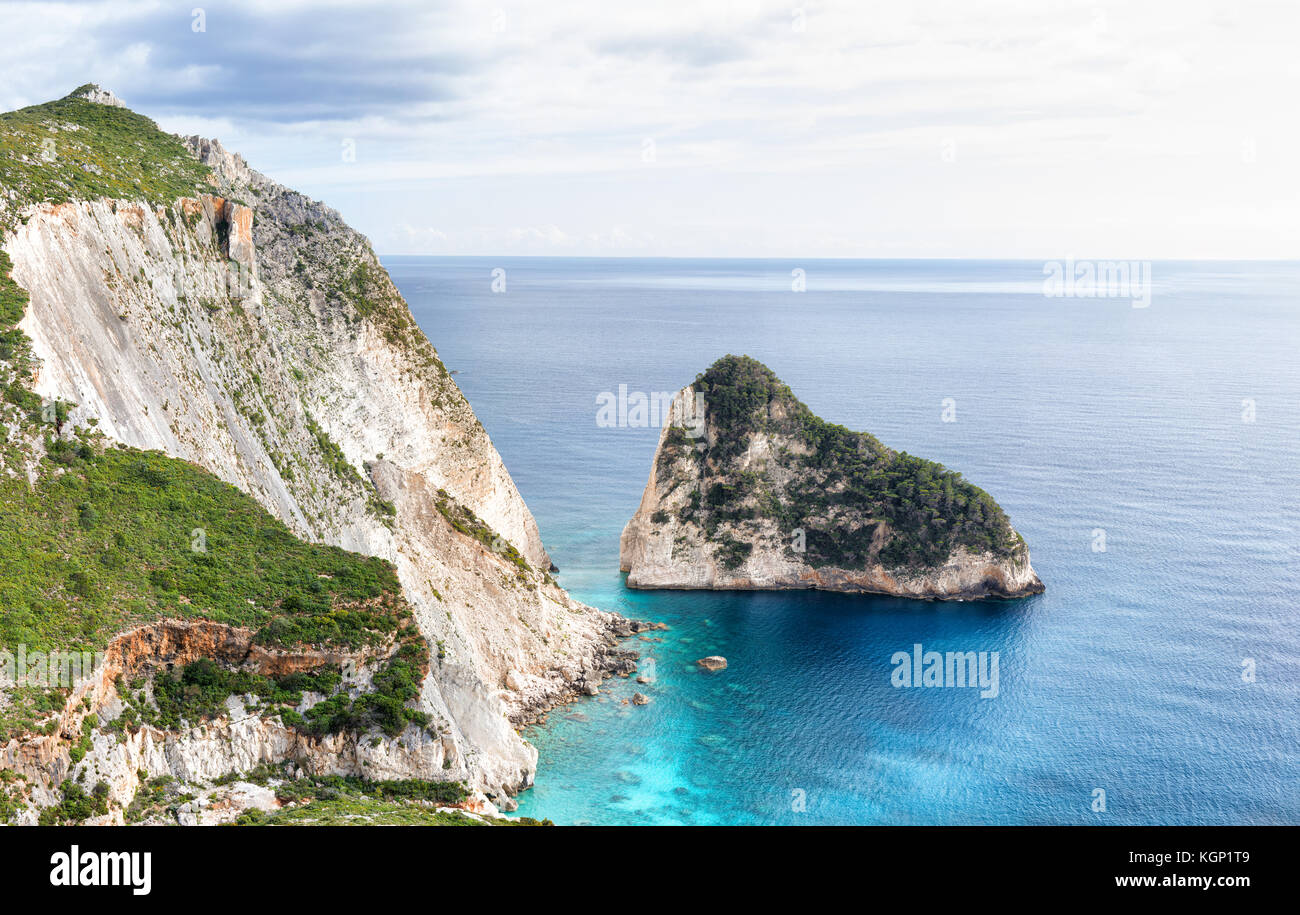 landscape of the beautiful island of Zante in Greece Stock Photo - Alamy