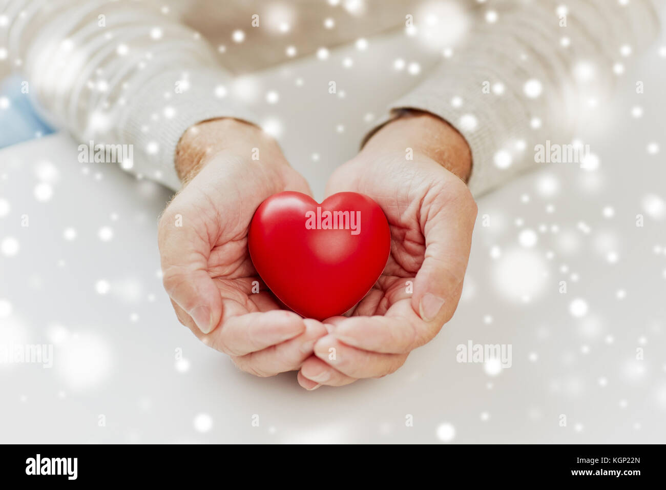 Senior grandfather feeling heart hi-res stock photography and images ...
