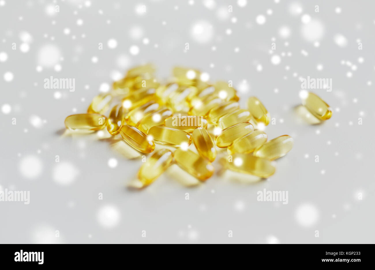 medicine or cod liver oil capsules Stock Photo - Alamy