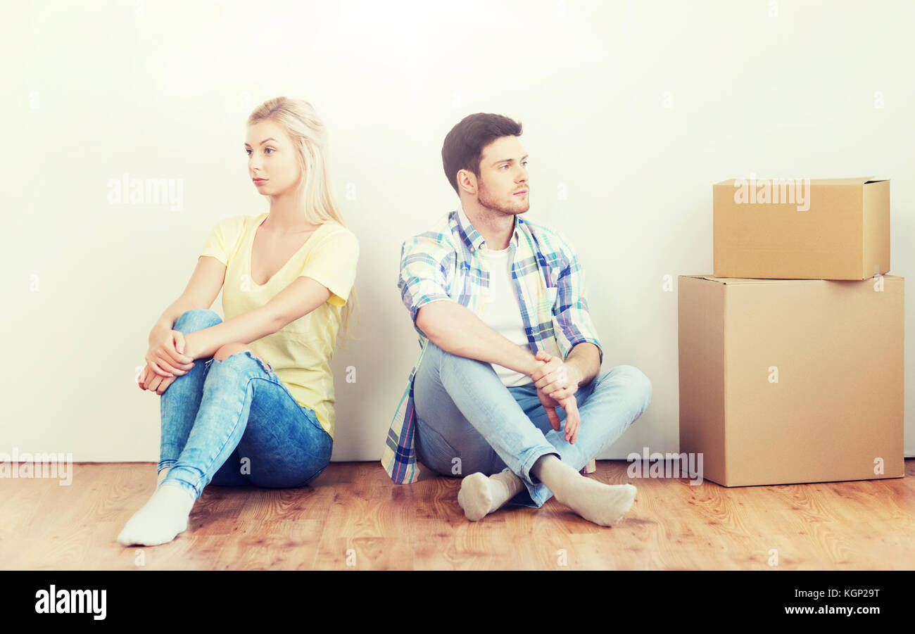 unhappy couple having argument at home Stock Photo - Alamy