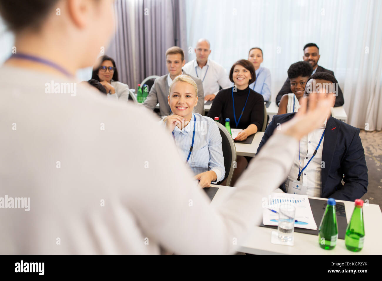 group of people at business conference or lecture Stock Photo - Alamy