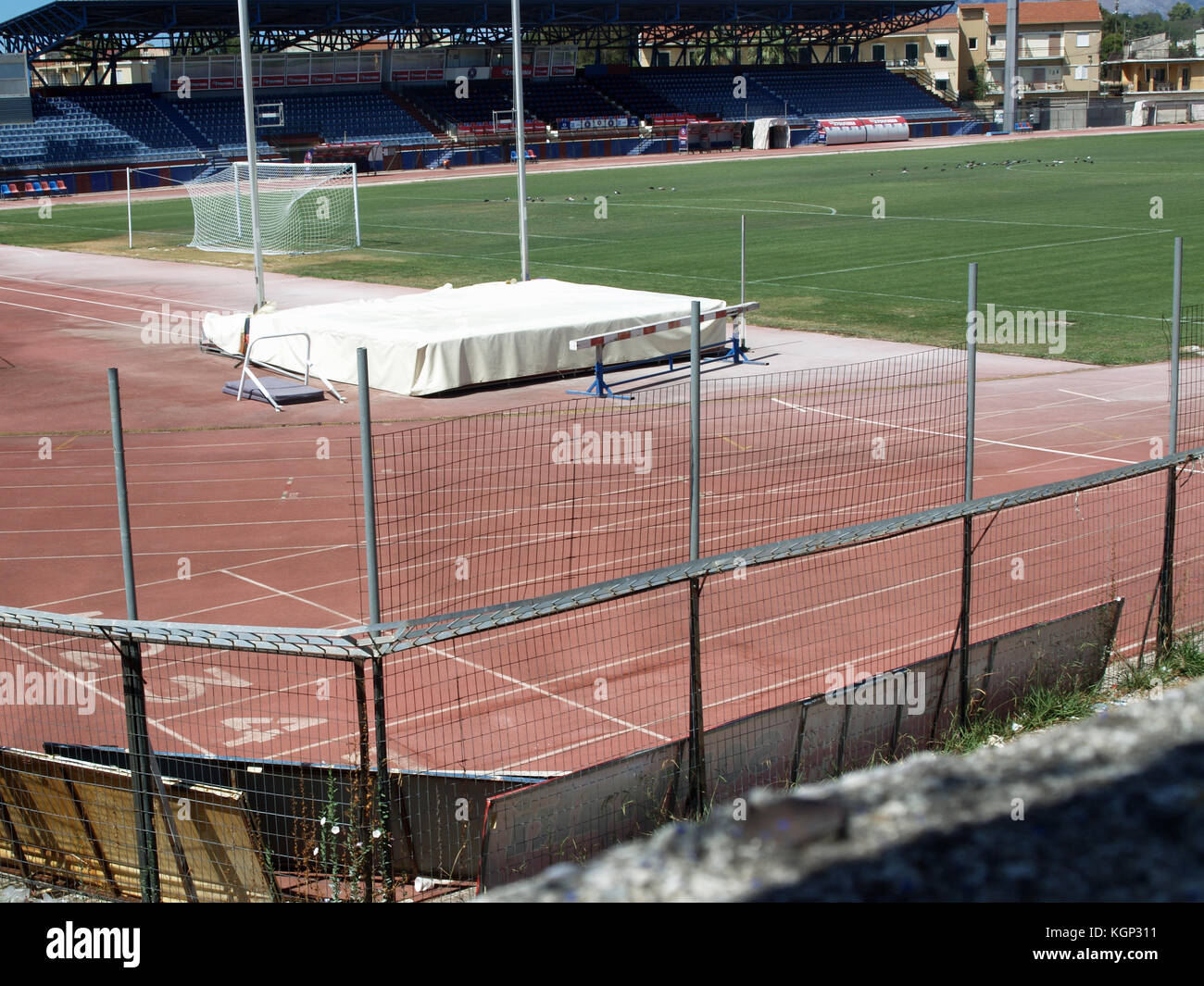 AO Kerkyra football and athletics stadium, Corfu, Greece Stock Photo ...