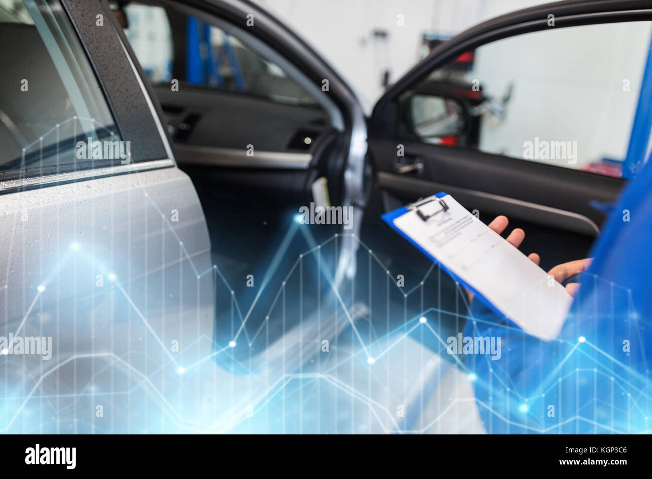 Car service clipboard hi-res stock photography and images - Alamy