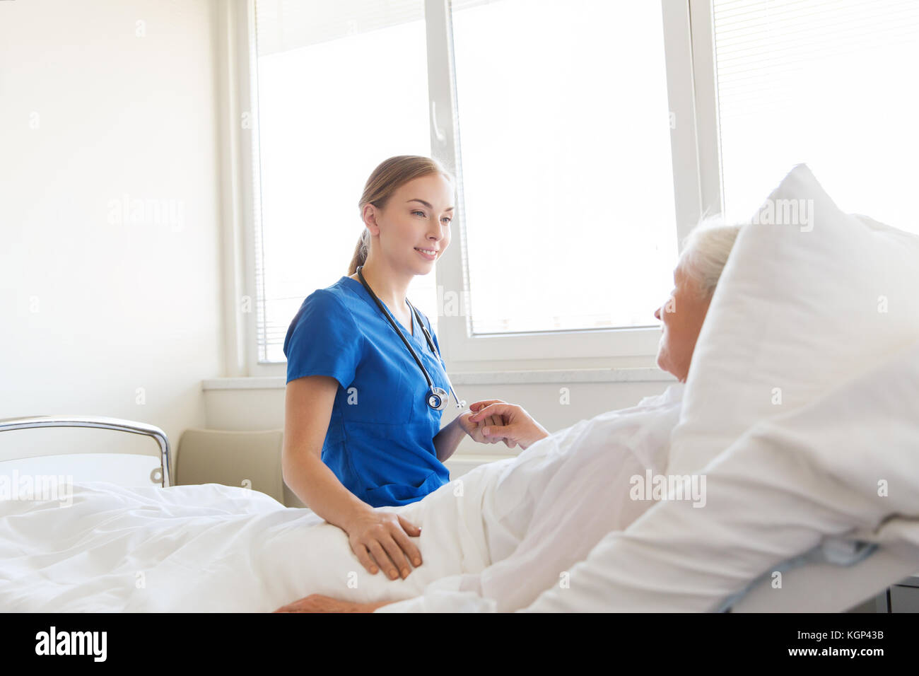 Hospital visiting nurse hi-res stock photography and images - Alamy