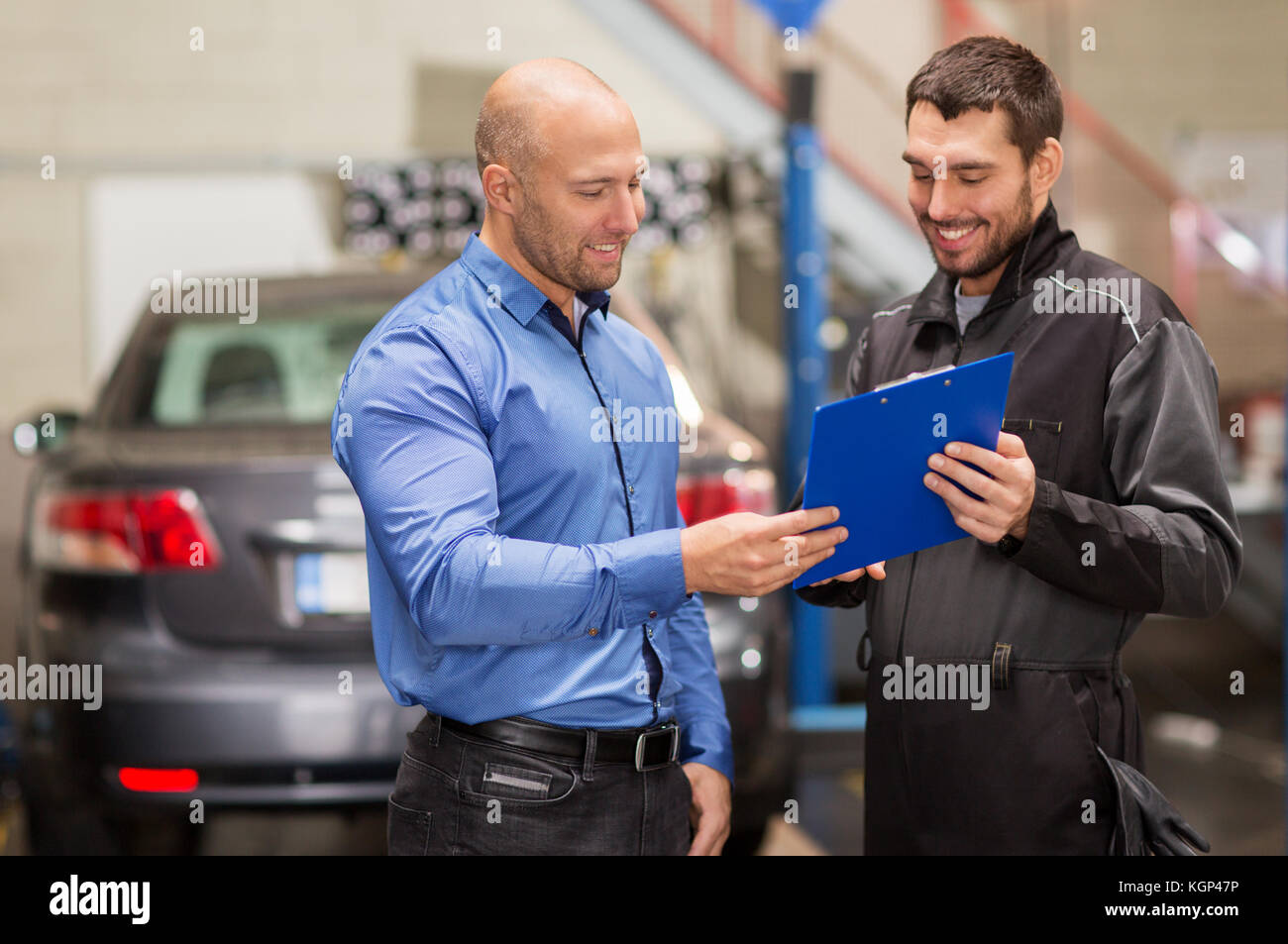 Happy customer car repair hi-res stock photography and images - Alamy