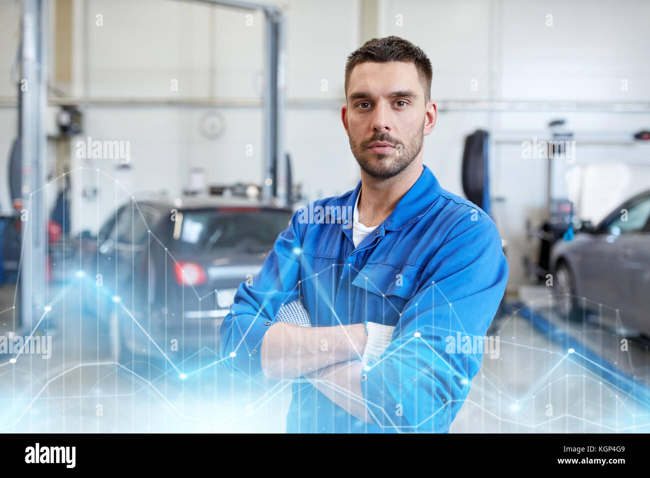 car service, repair, maintenance and people concept - auto mechanic man ...