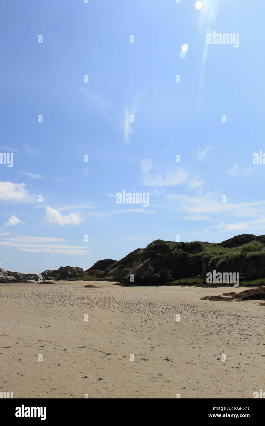 Island and beach in The Rosses Stock Photo - Alamy