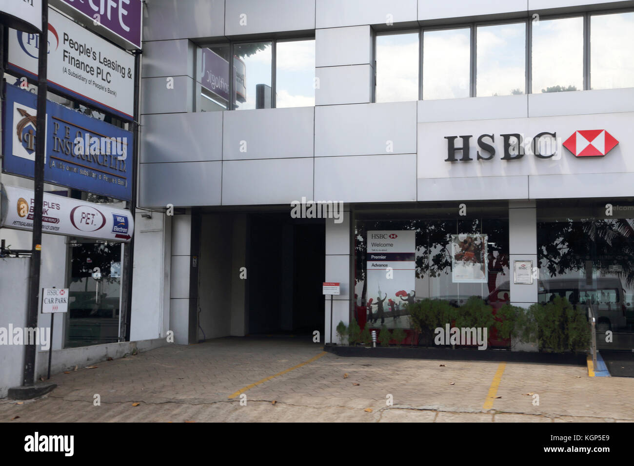 Galle Southern Province Sri Lanka HSBC Bank Stock Photo - Alamy