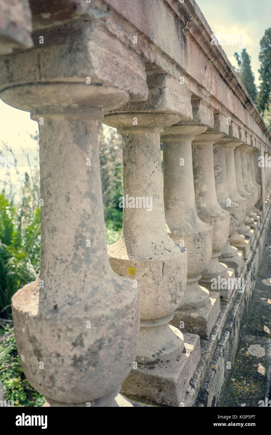 ancient monument with pillar and columns in Athens Greece Stock Photo ...