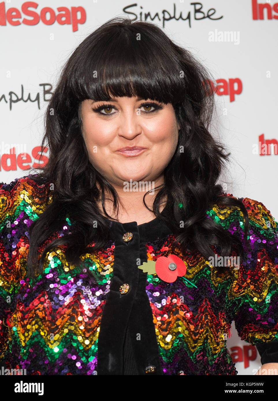 London, UK. Jessica Ellis at the Inside Soap Awards 2017 held at The ...
