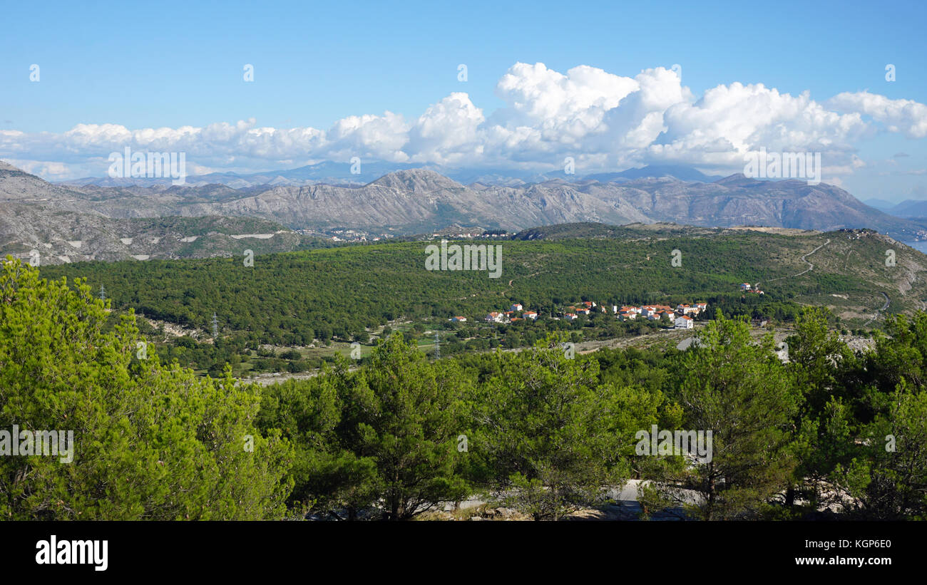 amazing wide landscape on a mountain in dubrovnik Stock Photo - Alamy