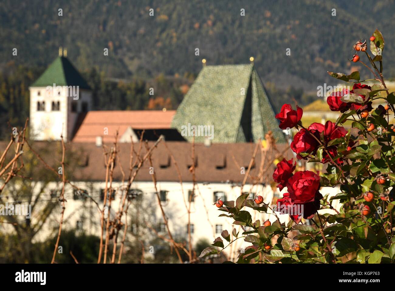 Abbey of Novacella, south tyrol, Bressanone, Italy. The Augustinian ...