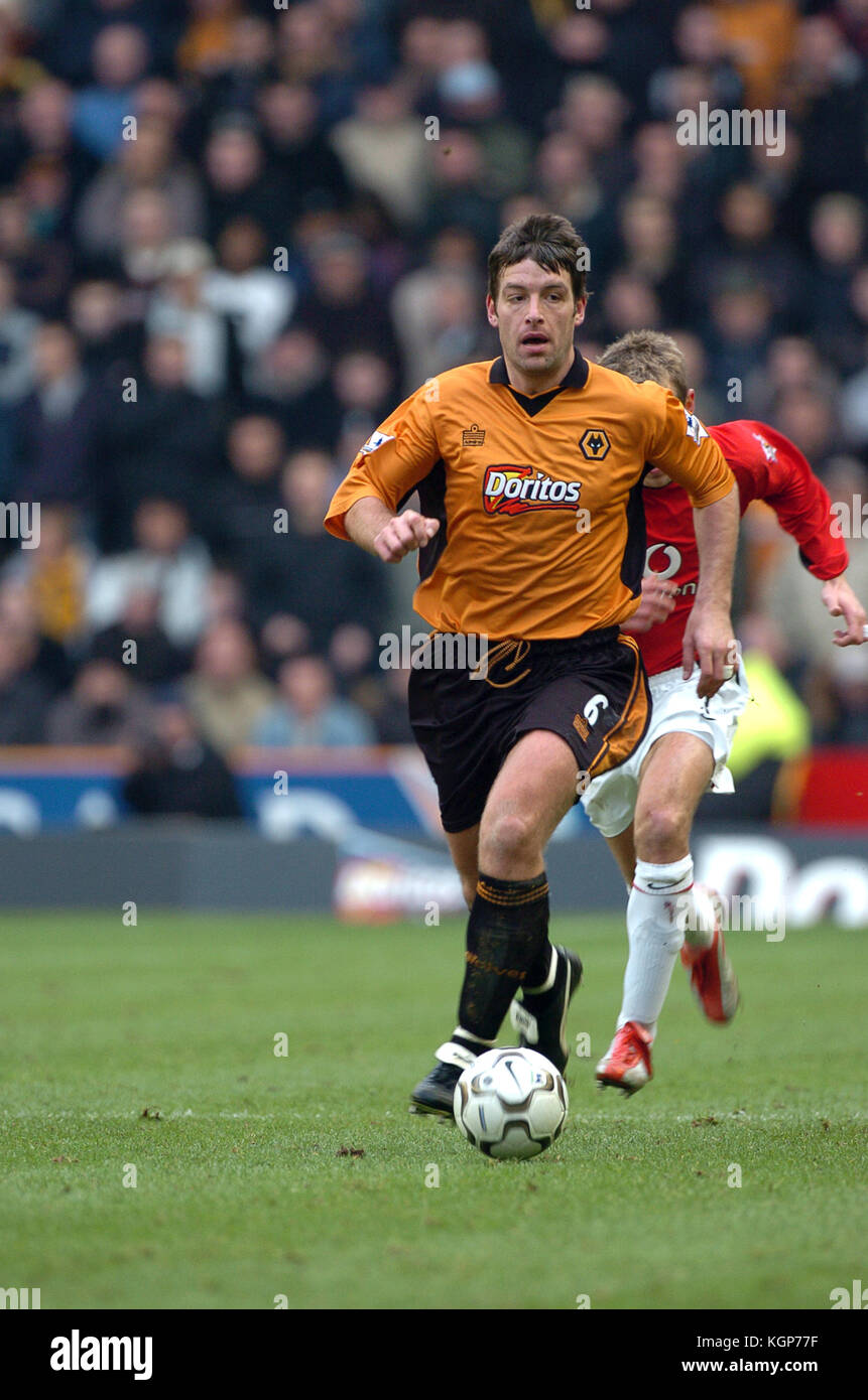 Footballer Paul Butler Wolverhampton Wanderers v Manchester United 17 ...