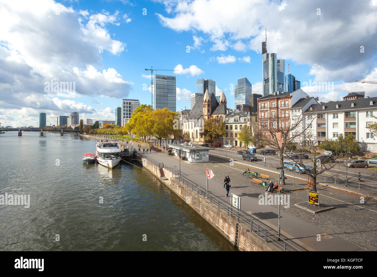 Main river Frankfurt, Germany Stock Photo - Alamy
