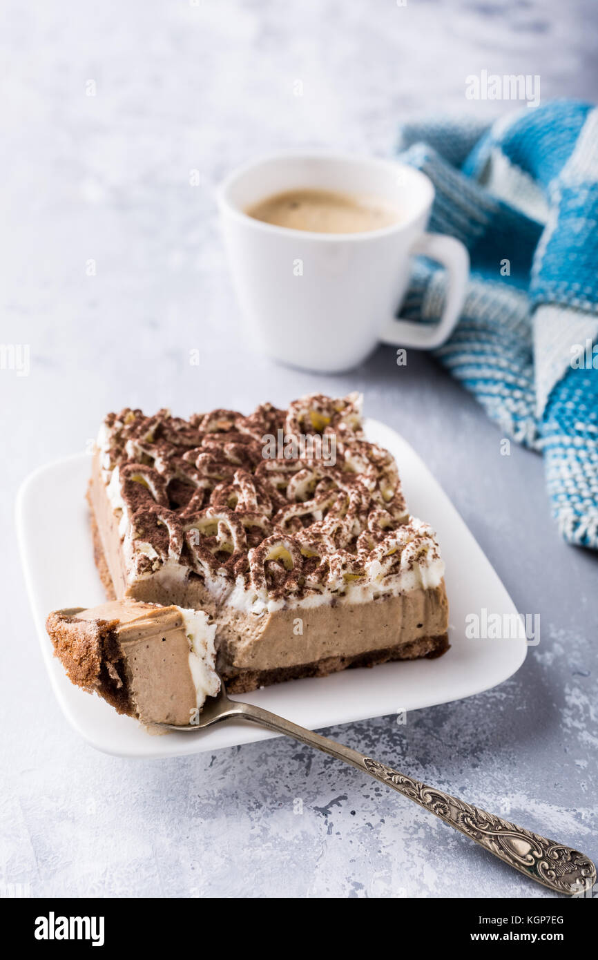 Portion of semifreddo cake Stock Photo - Alamy
