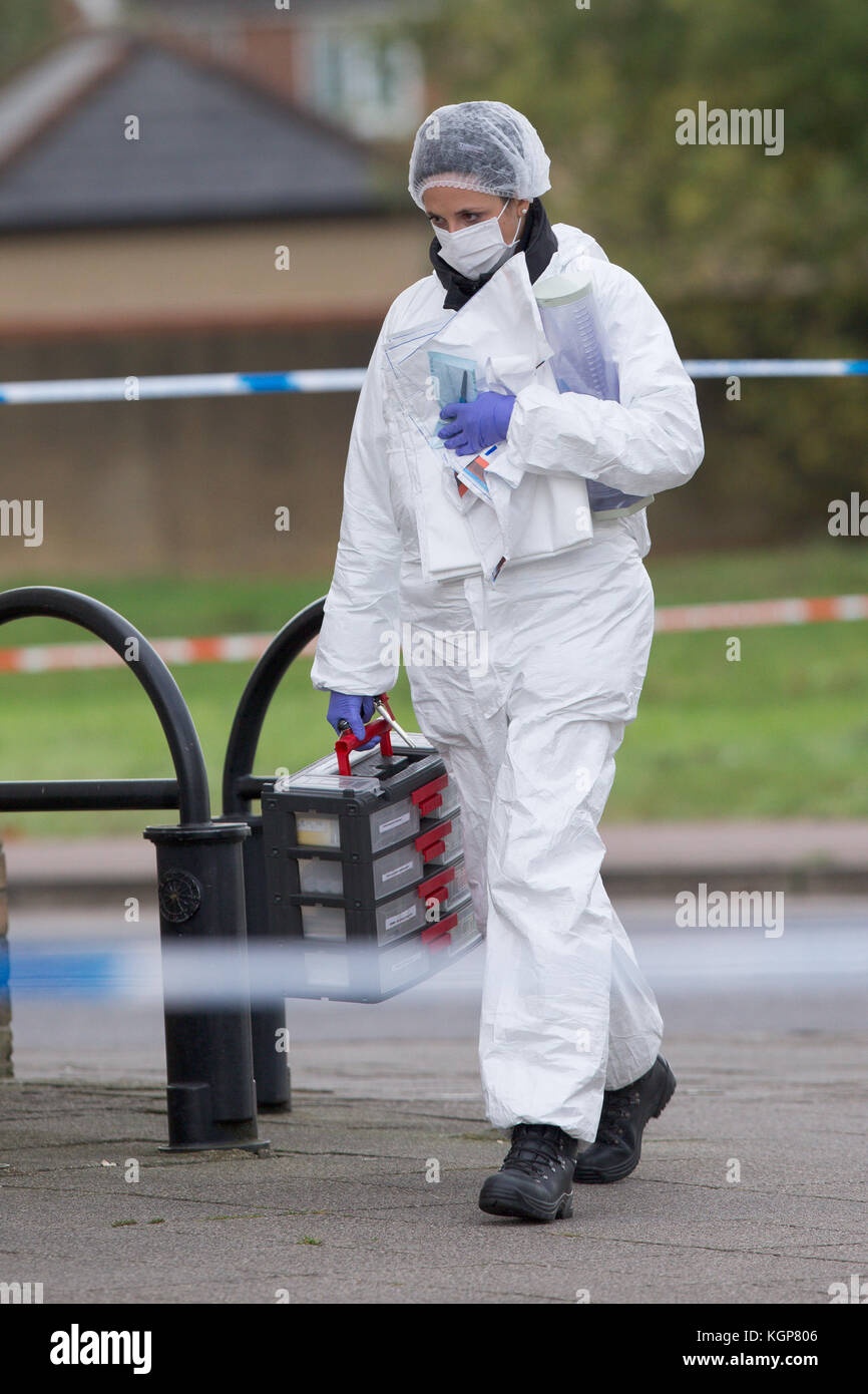 Forensics police white boiler suit hi-res stock photography and images ...