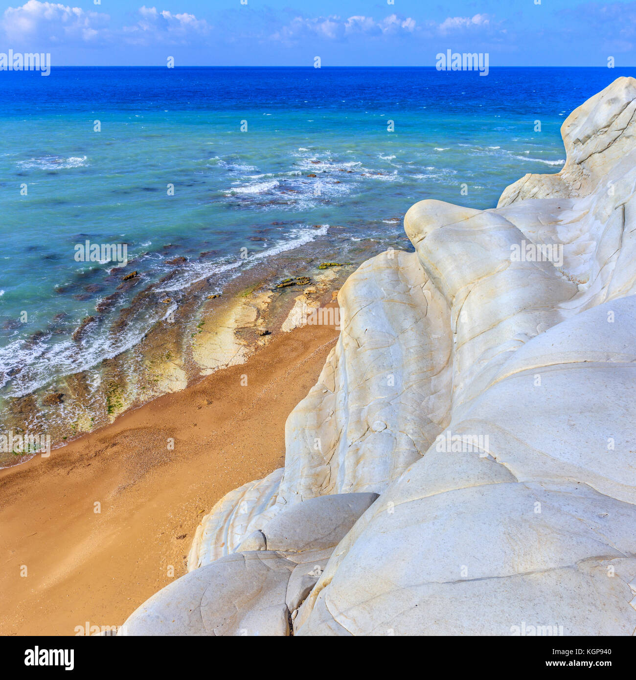 The colorful cliffs of Eraclea Minoa: Platani Reserve (Agrigento, Italy ...