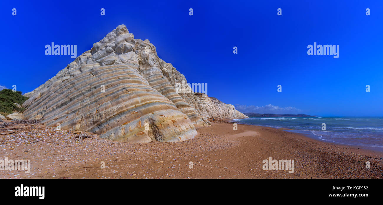 The colorful cliffs of Eraclea Minoa: Platani Reserve (Agrigento, Italy ...
