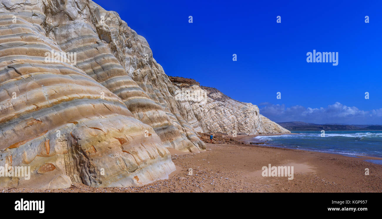 The colorful cliffs of Eraclea Minoa: Platani Reserve (Agrigento, Italy ...
