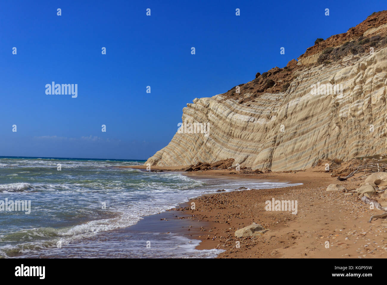 The colorful cliffs of Eraclea Minoa: Platani Reserve (Agrigento, Italy ...