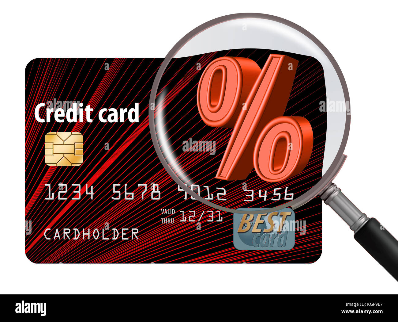 Interest on credit card icon hi-res stock photography and images - Alamy
