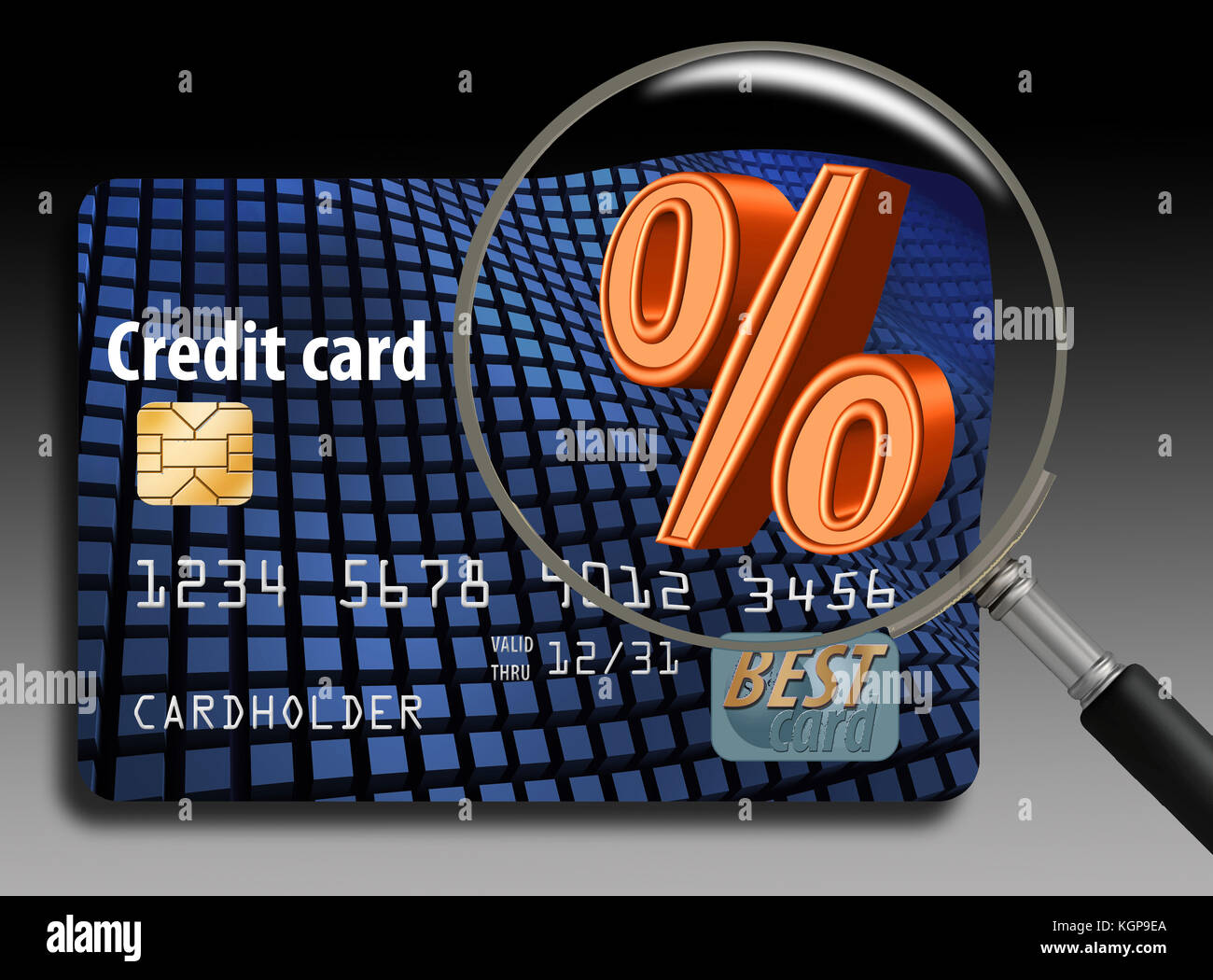 Interest on credit card icon hi-res stock photography and images - Alamy