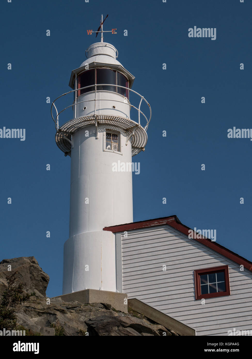 Lobster Cove Head Lighthouse, Rocky Harbour, Newfoundland, Canada Stock ...
